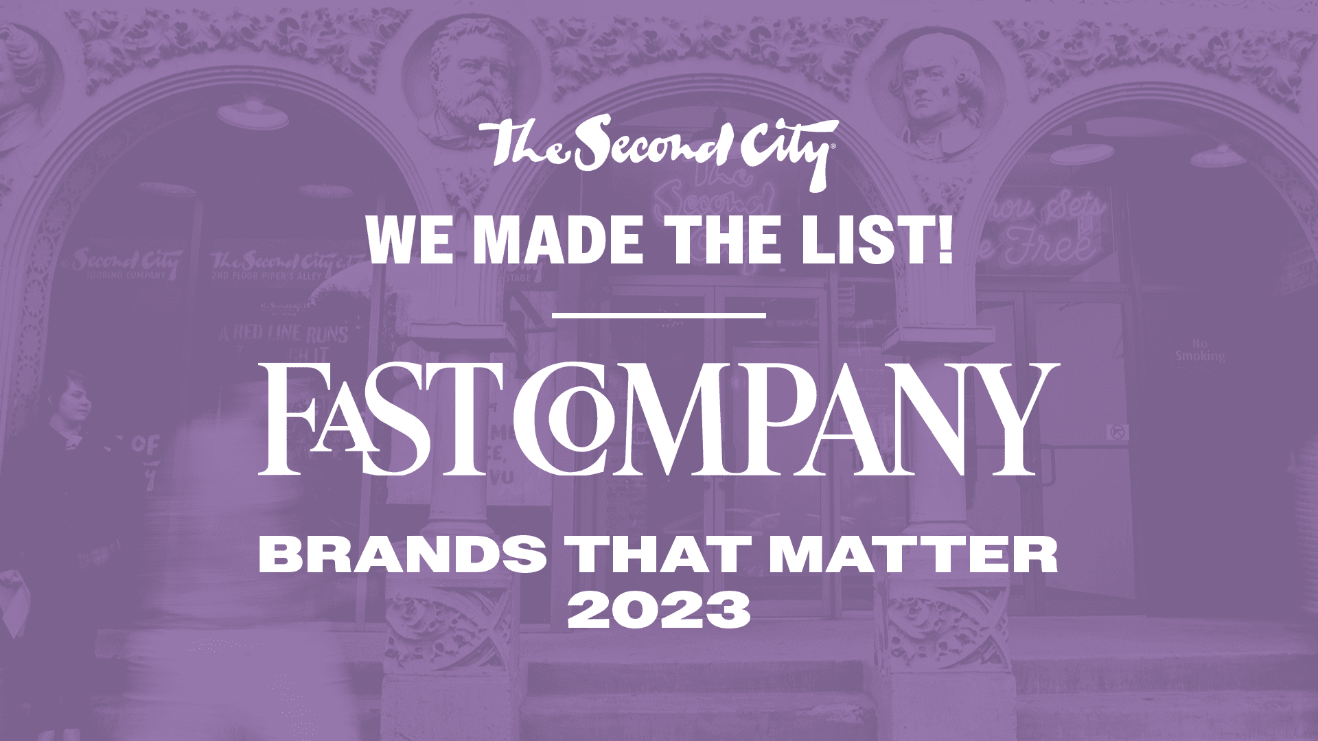 The Second City Named in Fast Company’s Third Annual List of Brands ...